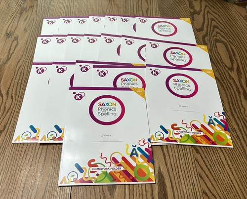 SAXON PHONICS & SPELLING KINDERGARTEN HOMEWORK FOLDERS / LOT OF 20 ...