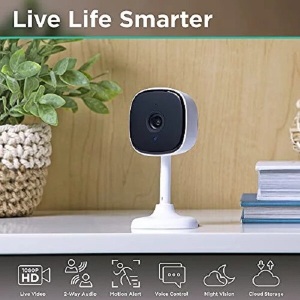 iHome Smart Indoor Camera Wi-Fi 2-Way Audio Night Vision Motion Alerts ...