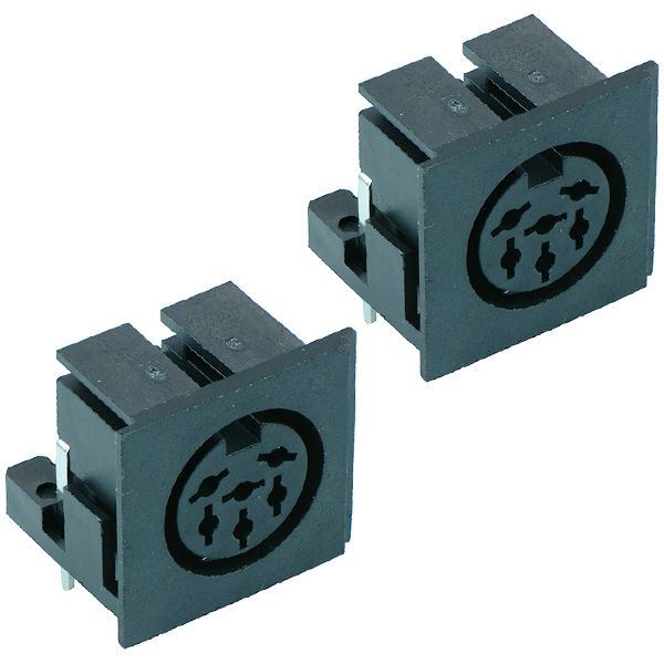 2 x 6-Way PCB DIN Socket Audio Connector | eBay