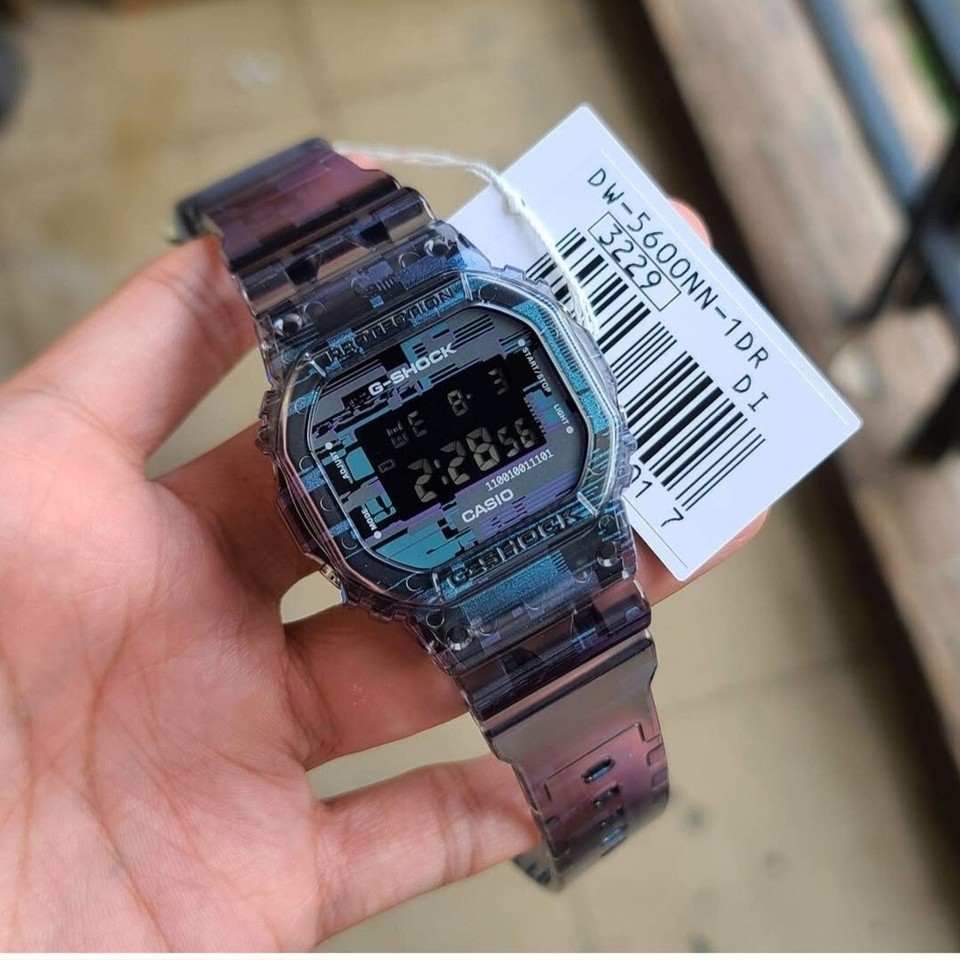 "Casio G-Shock DW-5600 Transparent Cyberpunk Limited Edition Digital ...