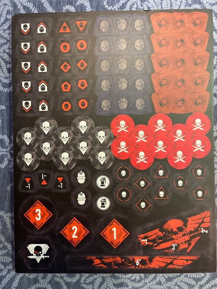 Laminated Token Sheet Version Three Warhammer 40K Kill Team | eBay