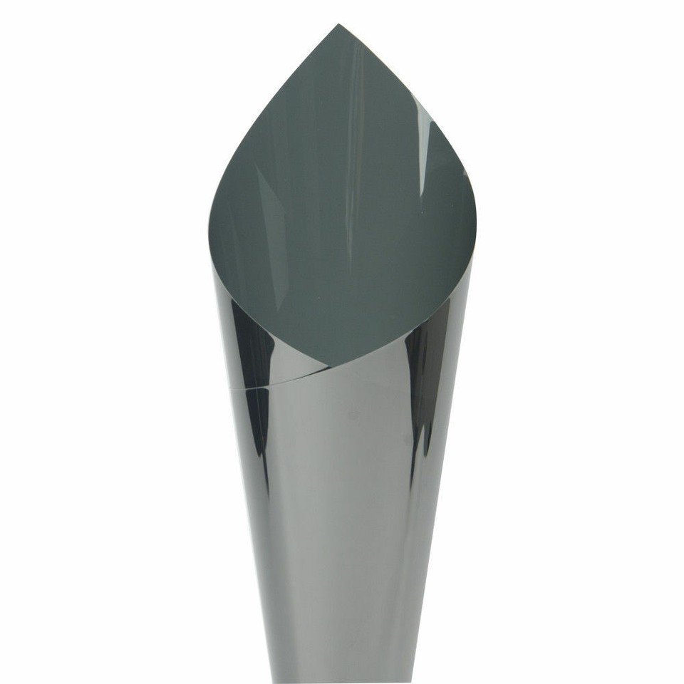 Black&Silver reflective Window Tint film Static Cling solar tint Anti ...