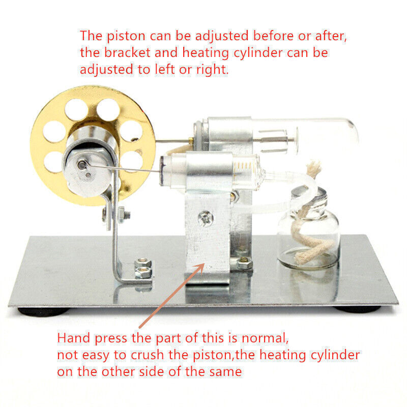 Hot Air Stirling Engine Model Electric Generator Motor Physics Steam ...