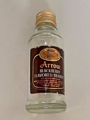 Arrow Blackberry Flavored Brandy Mini Empty Liquor Bottle | eBay