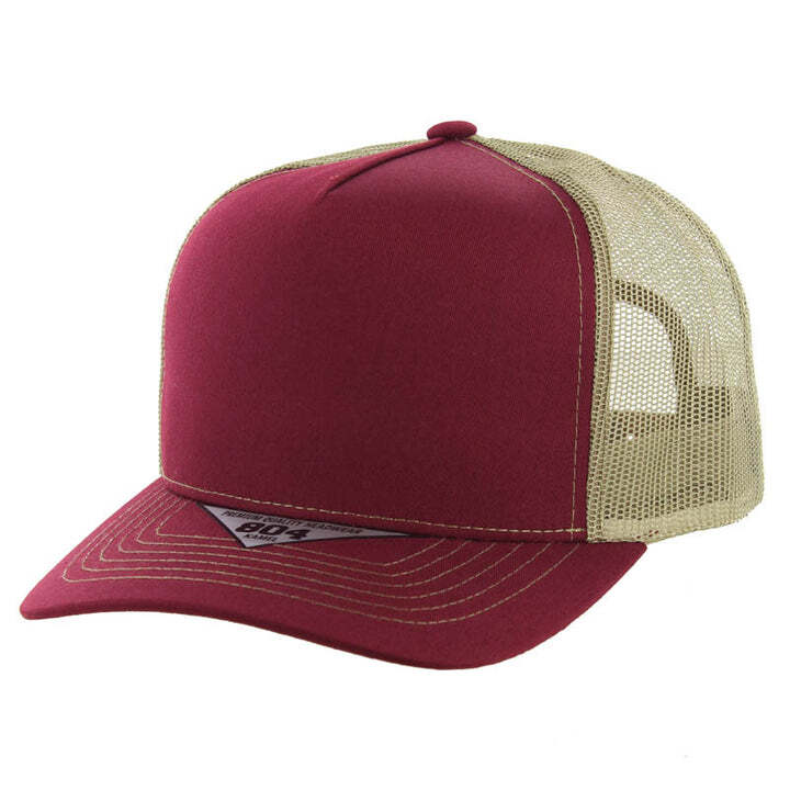 Kamel 804 5 Panel Mesh High crown slight curve trucker For Unisex ...