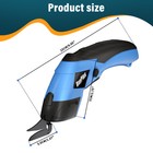 Cordless Power Scissors Rechargeable Battery Leather Cardboard Crafts ...