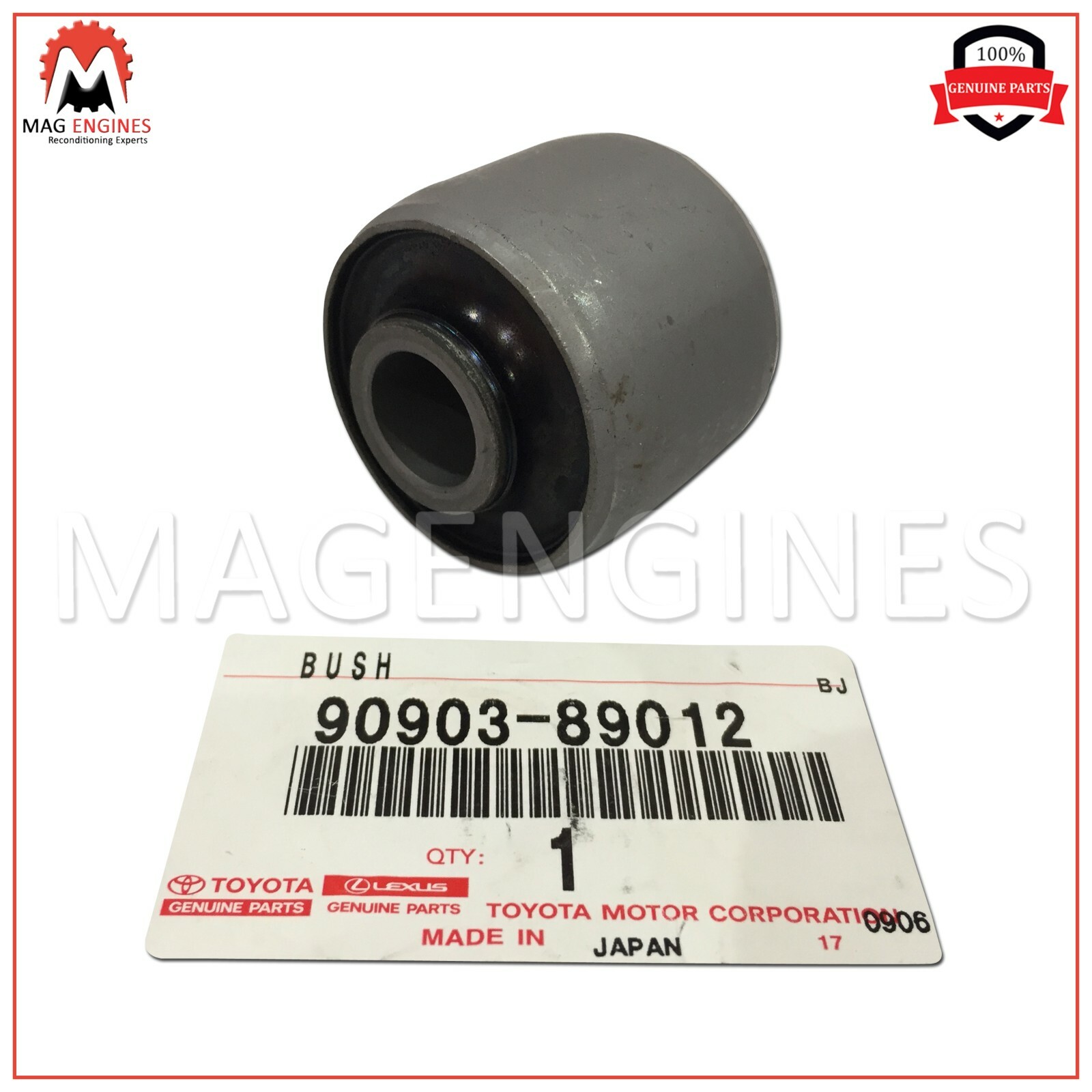 90903-89012 GENUINE OEM BUSH(FOR FRONT SHOCK ABSORBER), RH/LH ...