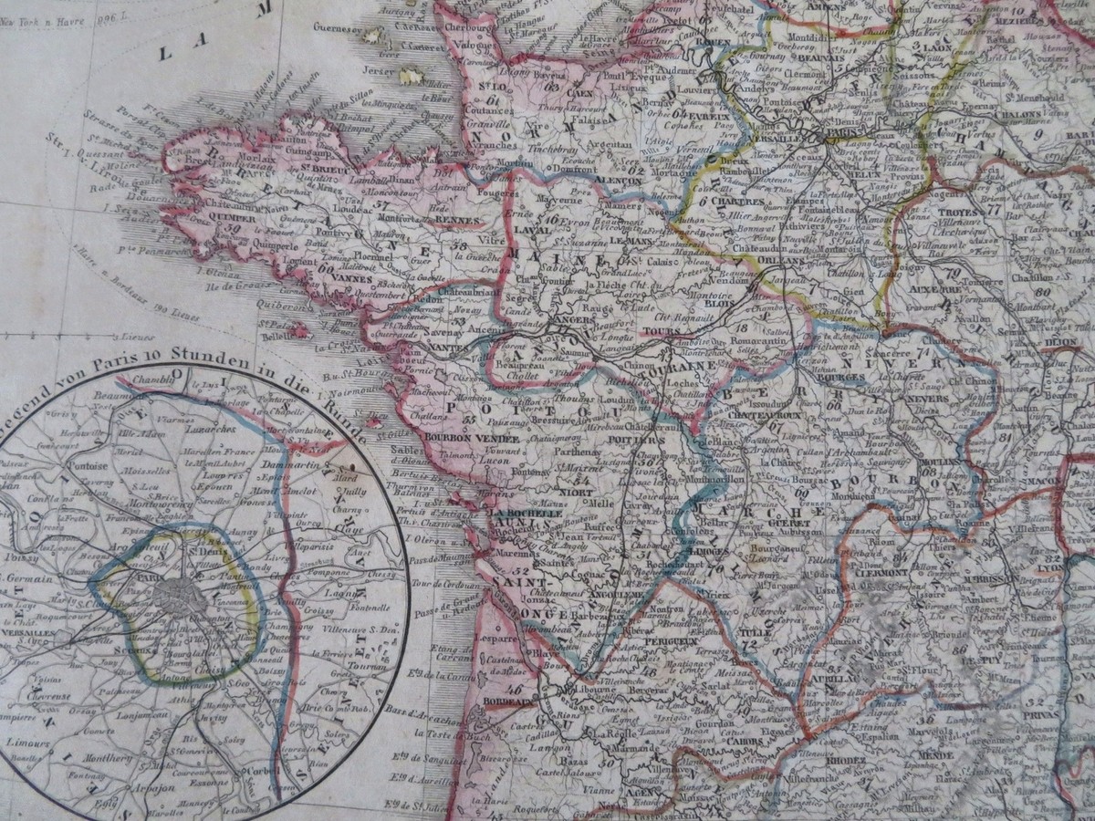 Dijon France Map Gray Vintage Map Of Dijon Downtown France Our