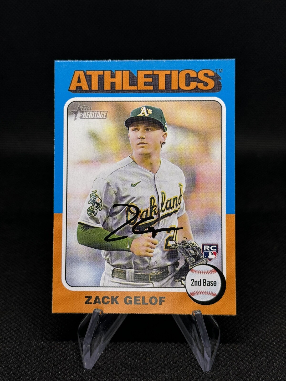 2024 Topps Heritage Baseball #346 Zack Gelof Oakland Athletics RC | eBay