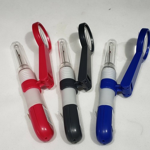 LED Seam Ripper with Magnifier Sew Easy RED or GRAY or BLUE | eBay