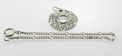 Unisex Stainless Steel Silver Pocket Watch Replacement Chains Fob 13 1/ ...