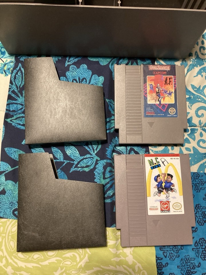 10 Nintendo NES Games In Case MC Kids Dick Tracy Joust Xexyz Athena ...