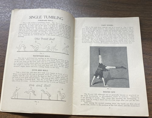 RARE Vintage 1924 Charles MacMahon Tumbling and Hand Balancing Course ...