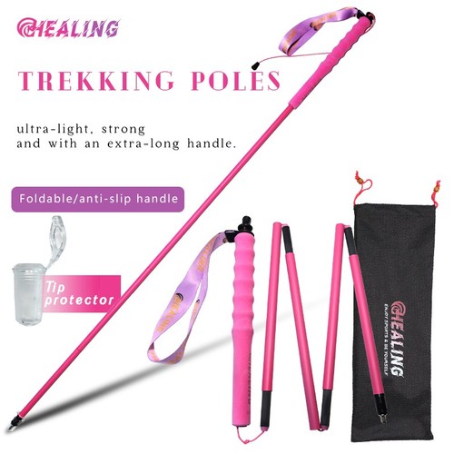 109g Ultra Light Weight Trekking Poles Walking Sticks Carbon Fiber ...