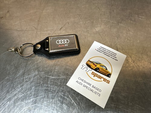 For Audi TT TTS TTRS Mk1 8N MK2 8J Mk3 8S Key Ring Suede Black Leather ...