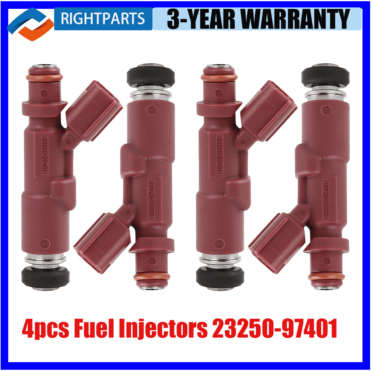 4pcs Fuel Injectors for Toyota Avanza F601RM 1.3L Daihatsu Terios 23250 ...