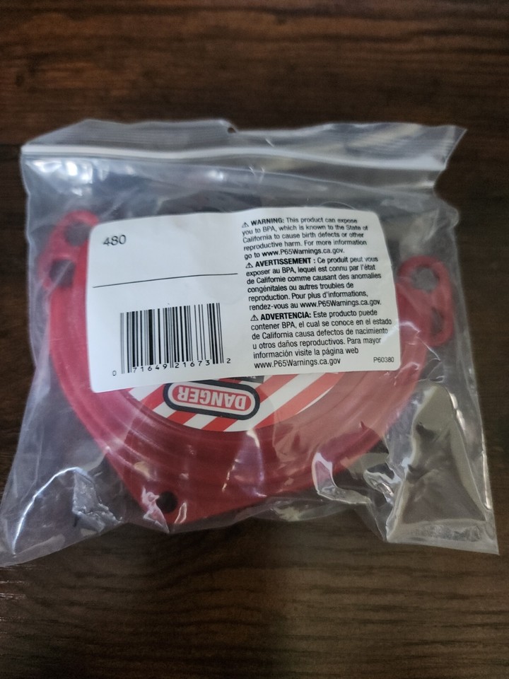 Master Lock 480 Red Pneumatic Lockout: 3 Padlocks Max, 5/16" Max ...