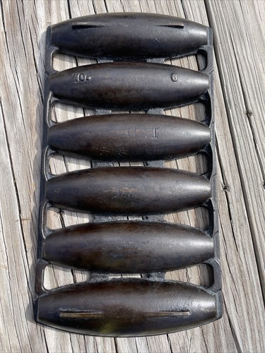Griswold Cast Iron #6 Vienna Roll Gem Pan | eBay