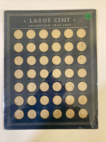 Whitman Coin Board: [Large Cent 1826-1857] [Grade: VF-NM] [W1¢B2] #114 ...