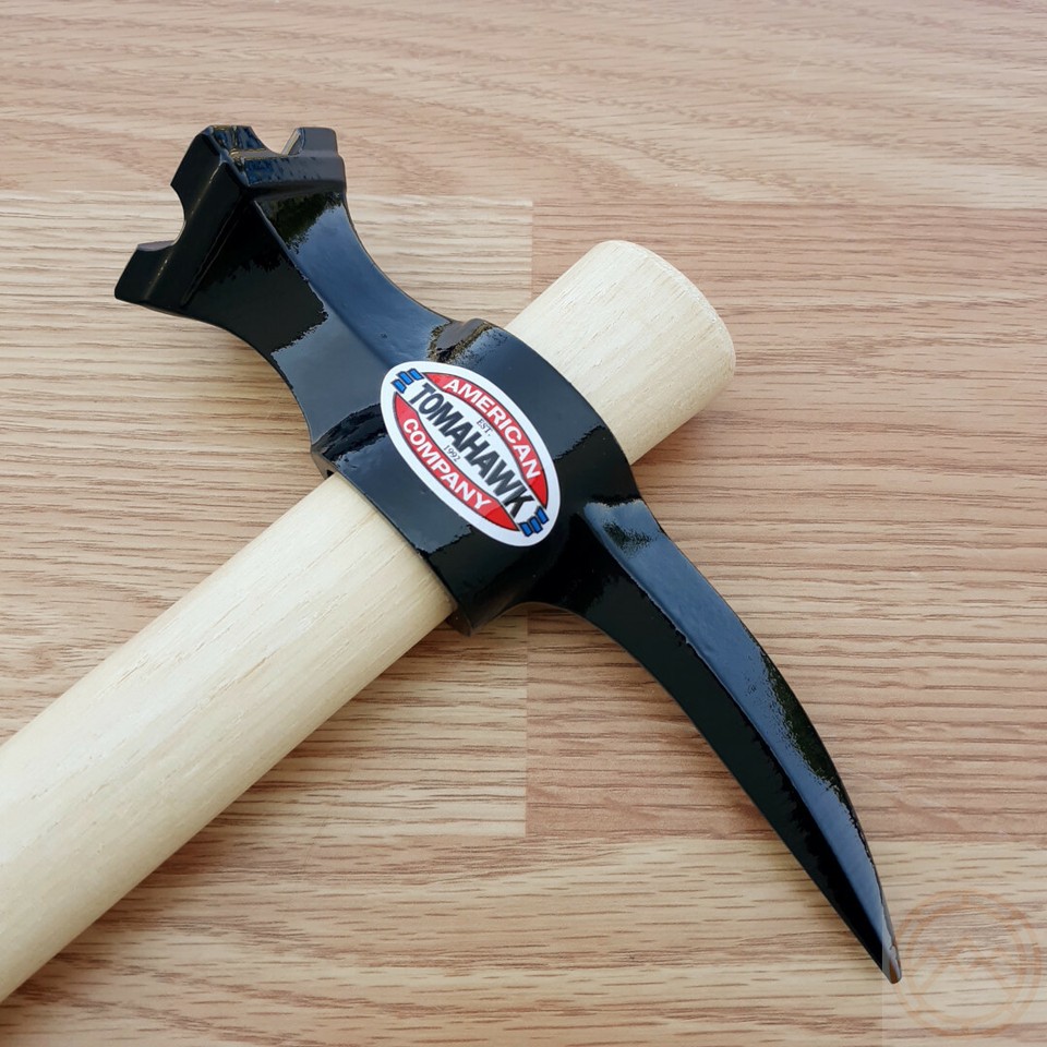 Cold Steel War Hammer Head Fixed Knife 7.5" 1055 Steel Blade Hickory ...