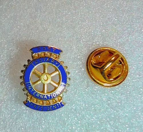 Vintage ROTARY INTERNATIONAL PAST PRESIDENT 10k Solid Yellow Gold PIN ...