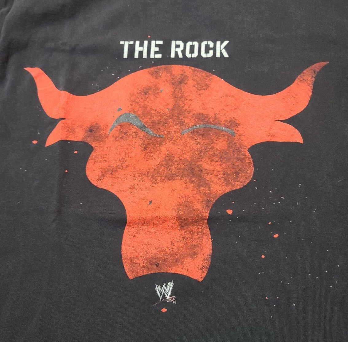 WWE Wrestling The Rock Bull Logo Black T-Shirt Men's Size Medium M | eBay