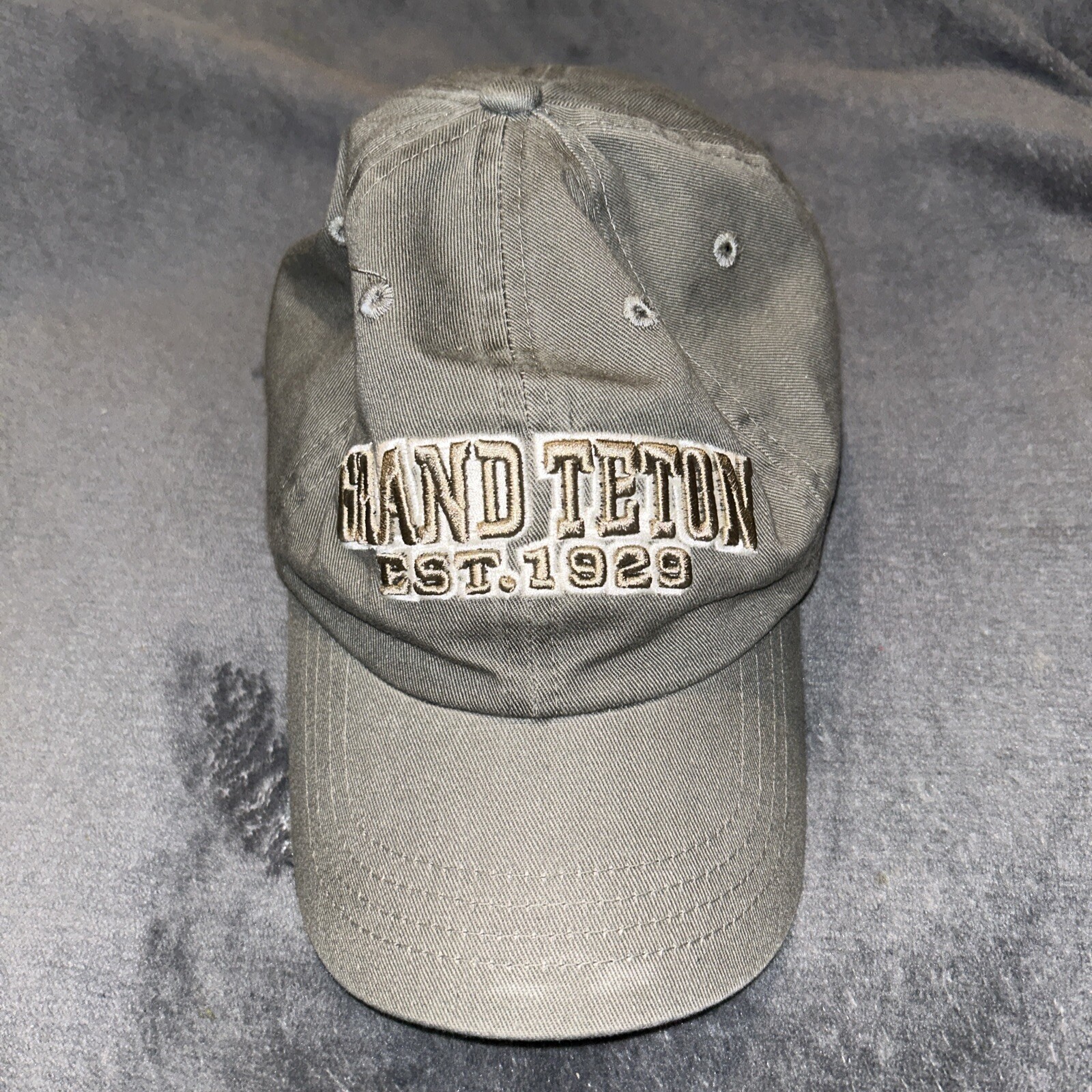 Gray Grand Teton Baseball Cap Est 1929 | eBay