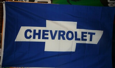 Chevrolet Flag 3' X 5' Blue Bow-tie Premium Automobile Banner "USA ...
