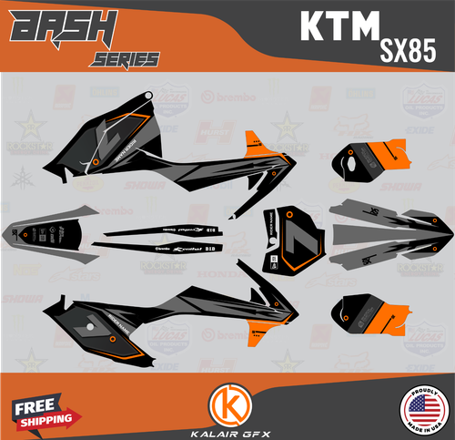 Graphics Kit for KTM 85SX SX85 (2018-2023) BASH-ORANGE | eBay