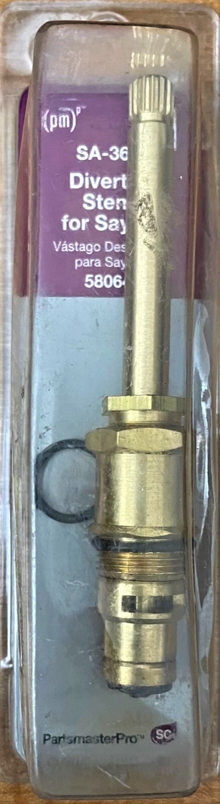 Partsmaster Pro Brass Diverter Stem for Sayco SA-369 58064 for sale ...