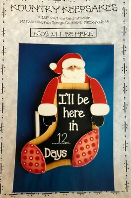 Vintage Christmas Tole Pattern Packet :I'll Be Here in __ Days by Sandi ...