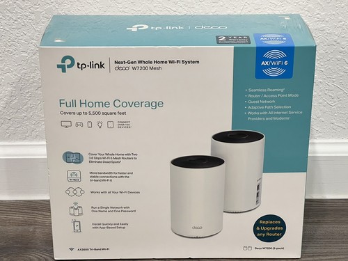 Buy New TP-Link Deco W7200 2packs Mesh Routers Tri-band WiFi 6 Mesh ...