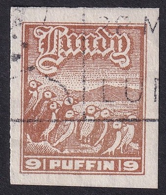 GB LUNDY 9 puffin IMPERF definitive used | eBay UK