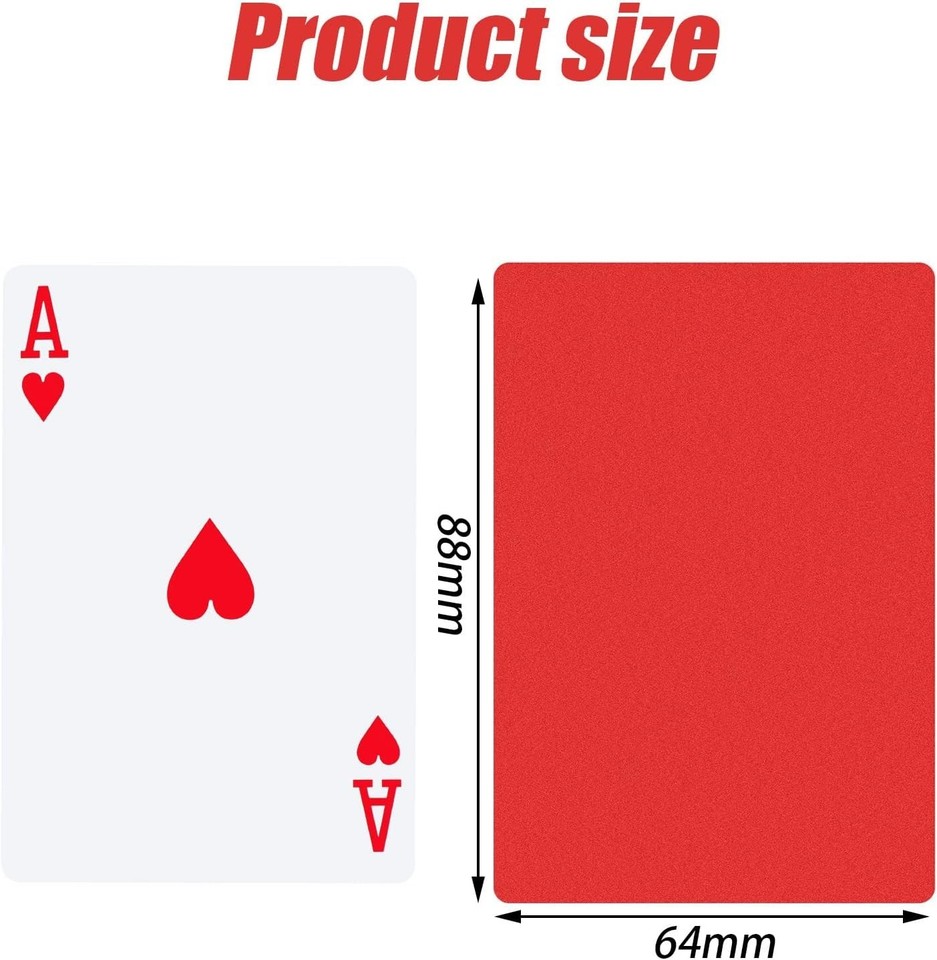 Tinlade 28 Pieces Poker Size Cut Cards Plastic Casino Cut Cards for ...