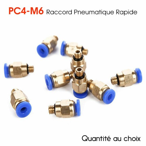 Lot PC4-M6 Pneumatic Extruder Fitting - 4mm PTFE Tube - for 1.75mm ...