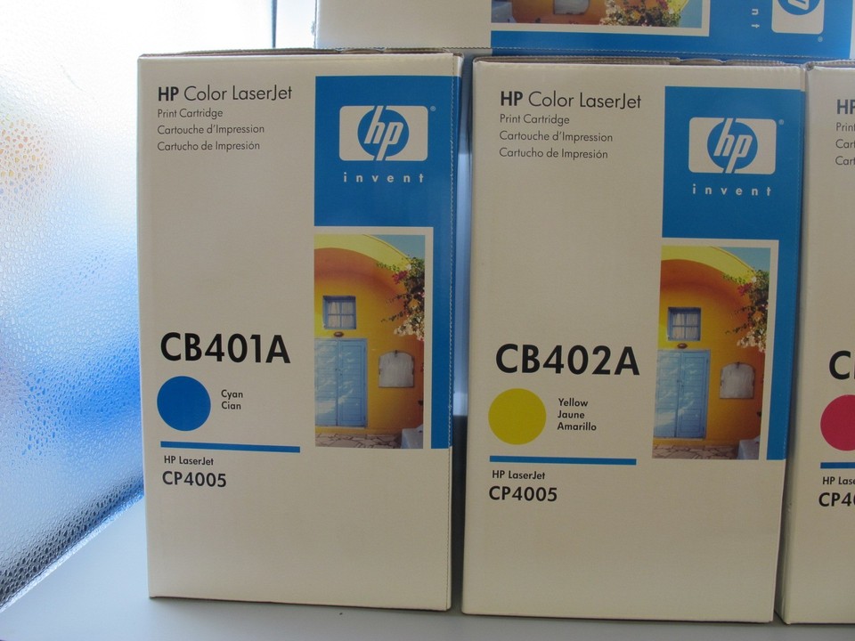 Lot of 4 OEM/SEALED HP Toner Cartridge CP4005 LaserJet CB400,CB401 ...