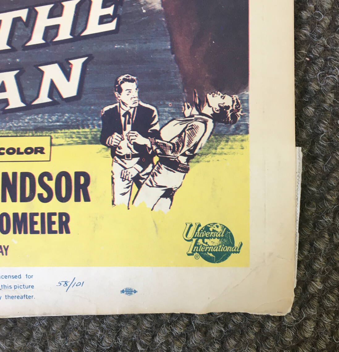 Vintage 1958 Day of the Badman Movie Theater Poster Window Card~Fred ...