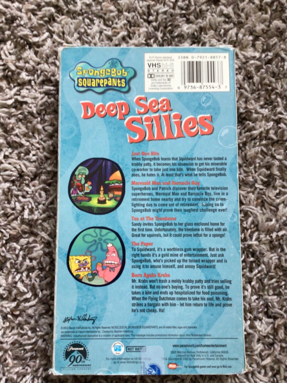 SpongeBob SquarePants Deep Sea Sillies (VHS, 2003) Nickelodeon 5 ...