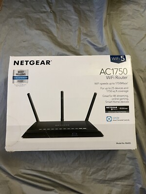 Netgear AC1750 R6400-100NAS 1300 Mbps 4-Port Gigabit Wireless AC Router ...