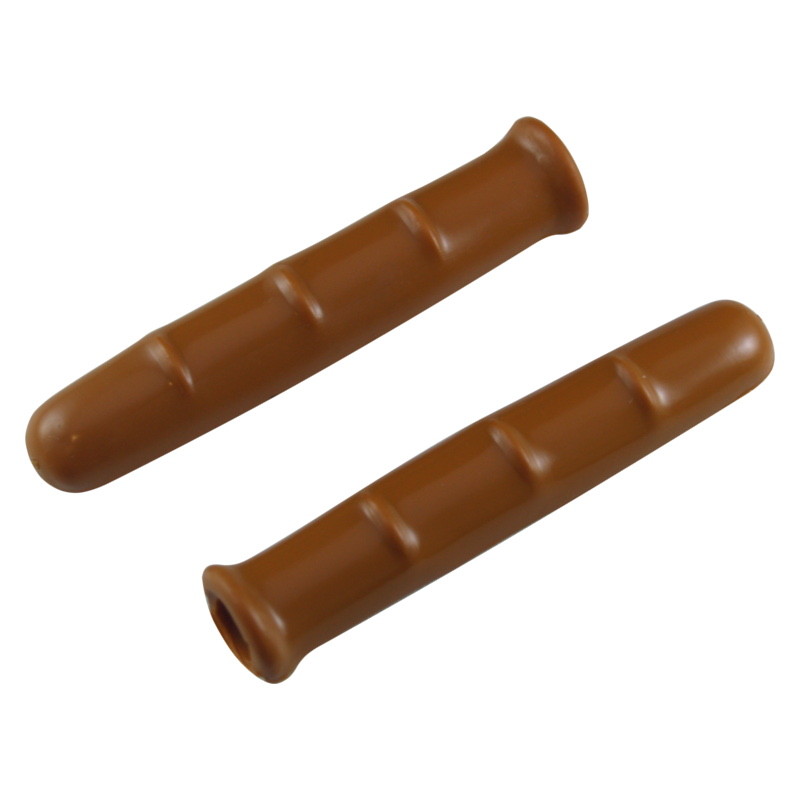 PAIR BROWN COVER LEVER GRIP BIKE FIXIE VINTAGE BRAKE RUBBER RETRO ...