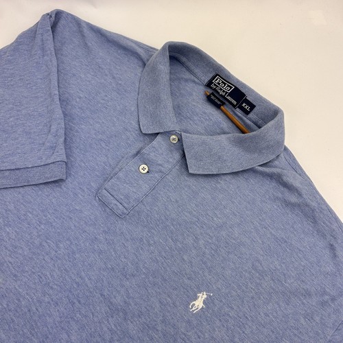 Polo Ralph Lauren Men's Powder Blue Cotton Short Sleeve Polo Shirt XXL ...
