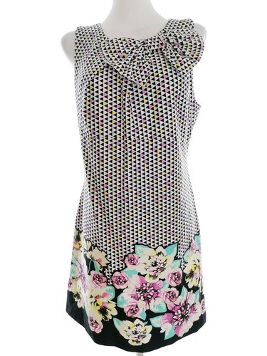 Miss selfridge T. 12 (40) Noir Longueur genou Robe A-line Coton Sans ...