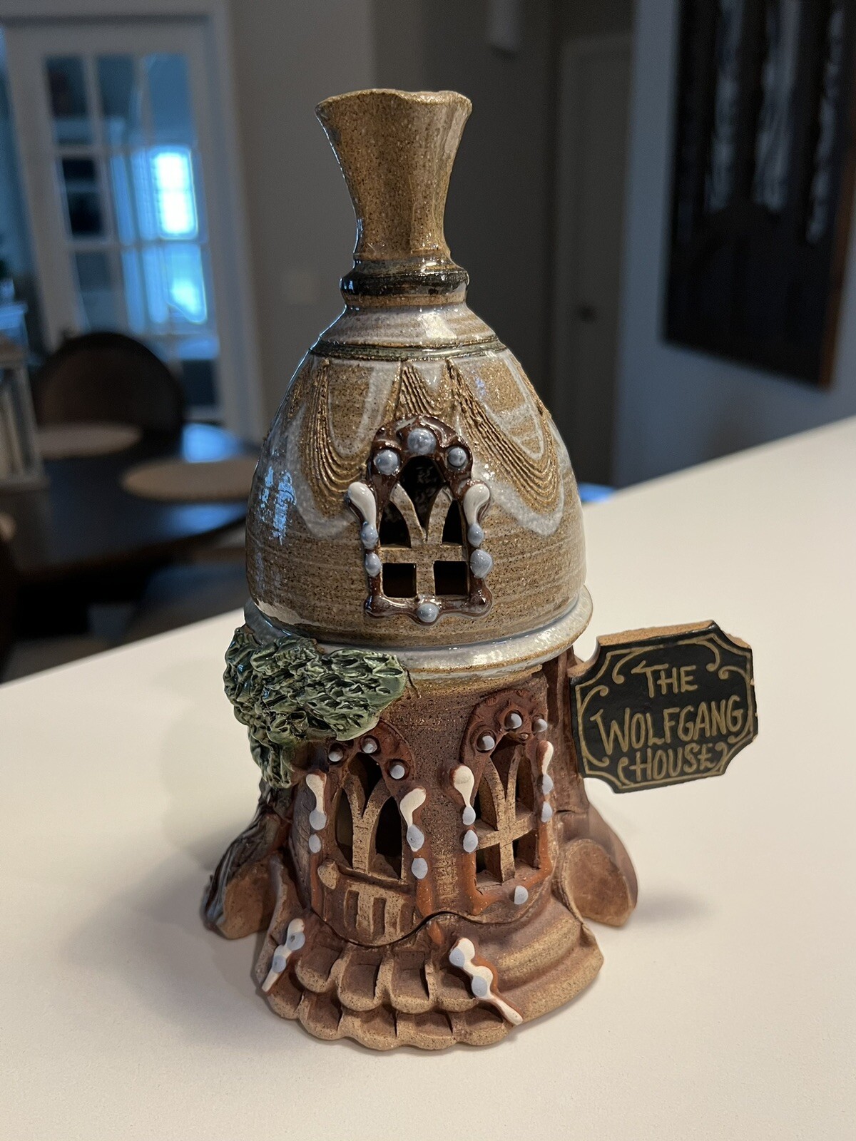 Becker Pottery Cottage House Tealight Fairy Lamp Hand Made The Wolfgang ...