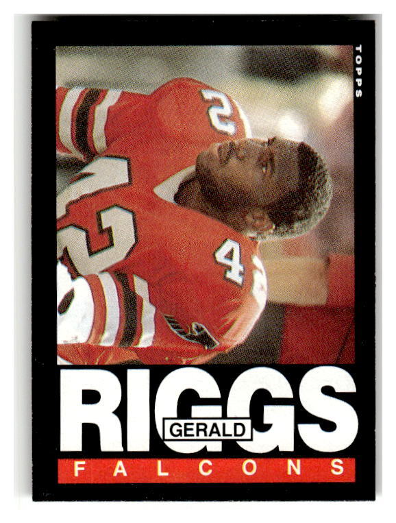 1985 Topps #19 Gerald Riggs Atlanta Falcons Excellent | eBay