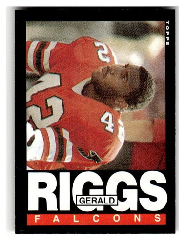 1985 Topps #19 Gerald Riggs Atlanta Falcons Excellent | eBay