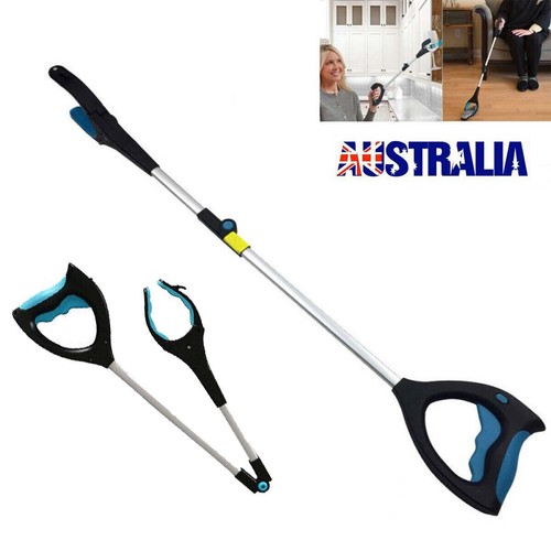 Hand Grip Reach Trash LED Foldable Extendable Pick Up Grabber Reacher ...