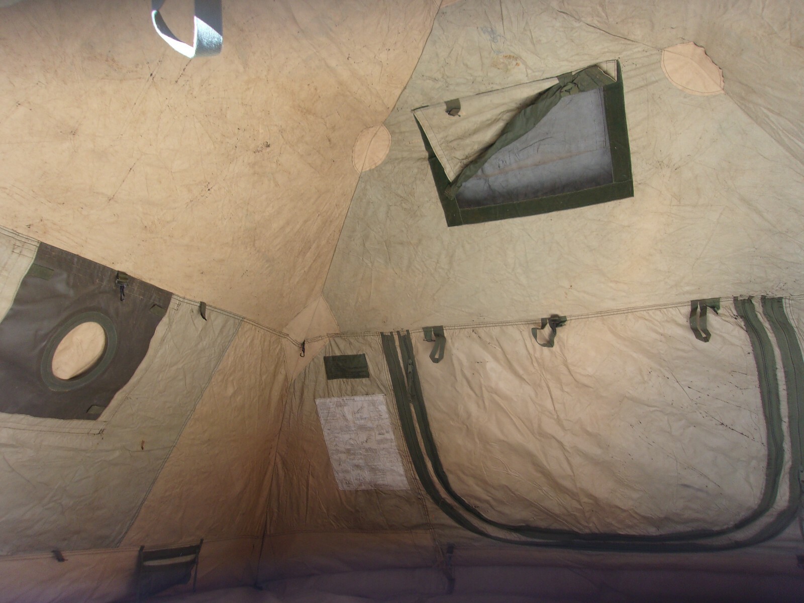 MILITARY SURPLUS SOLDIER CREW TENT ARMY DAMAGED--CAMPING 10 X10 HUNTING ...