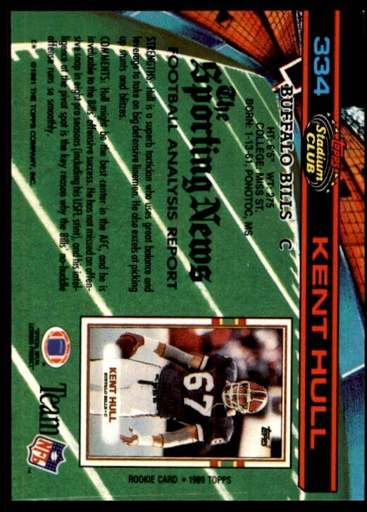 1991 Topps Stadium Club - #334 Kent Hull for sale online | eBay