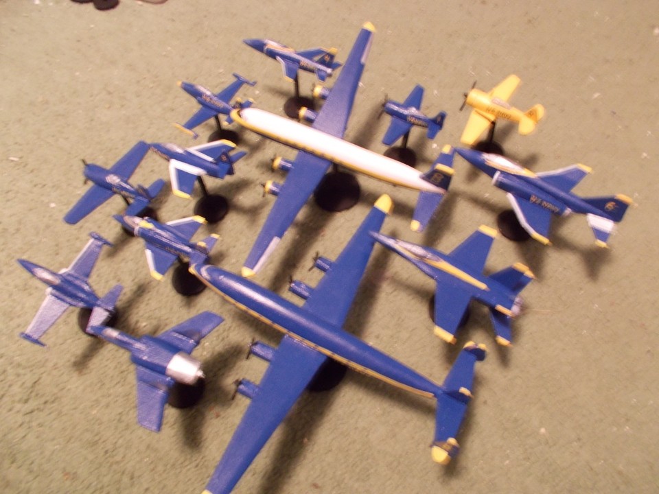 US Navy Blue Angels (13) Built and Painted Models, 1/144 Scale | eBay