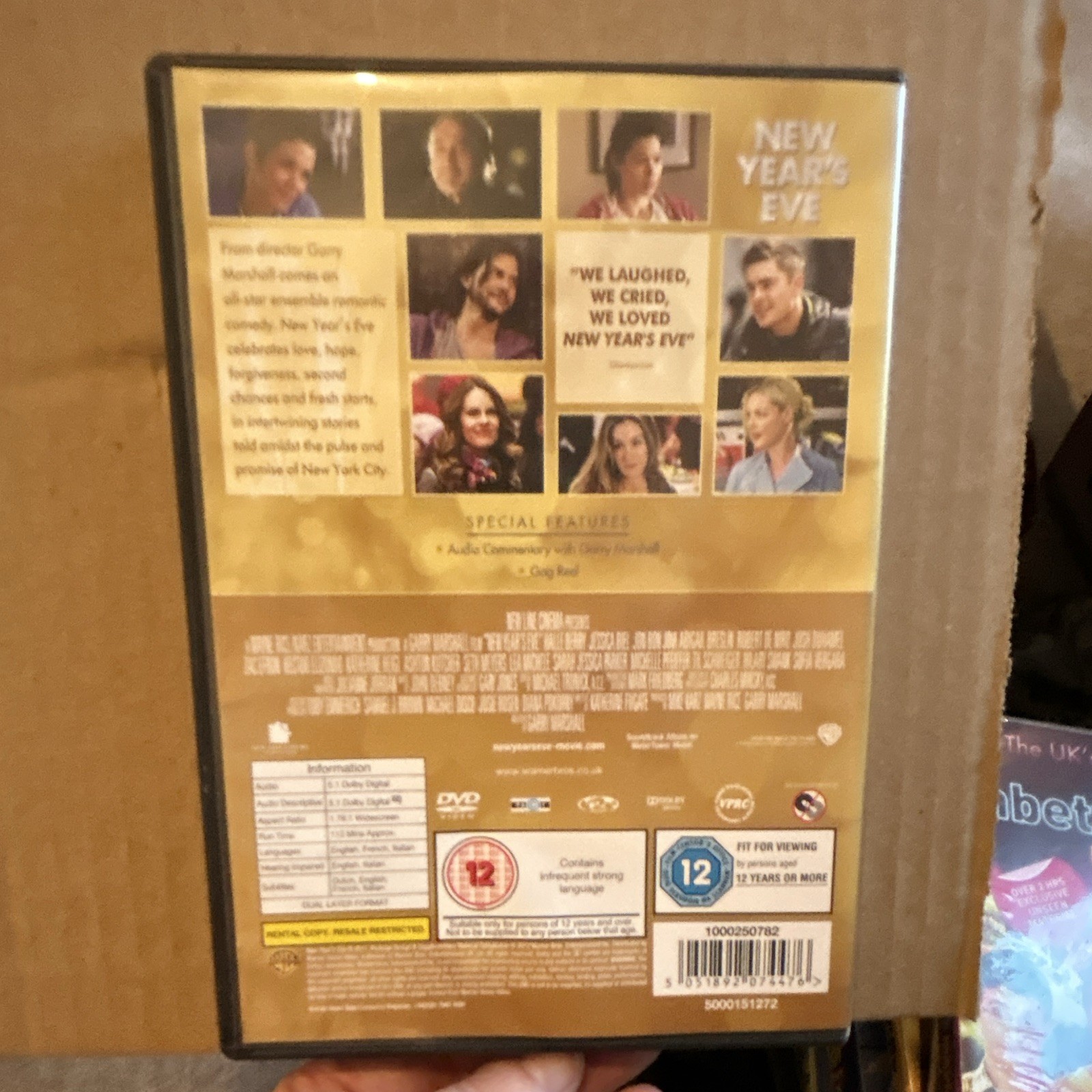 New Year's Eve DVD 12A/12 Robert De Niro Garry Marshall Comedy Romance ...